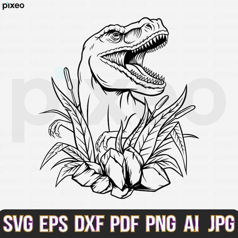 T Rex Svg Dinosaur Svg Tyrannosaurus Rex Svg T Rex Clipart - Etsy