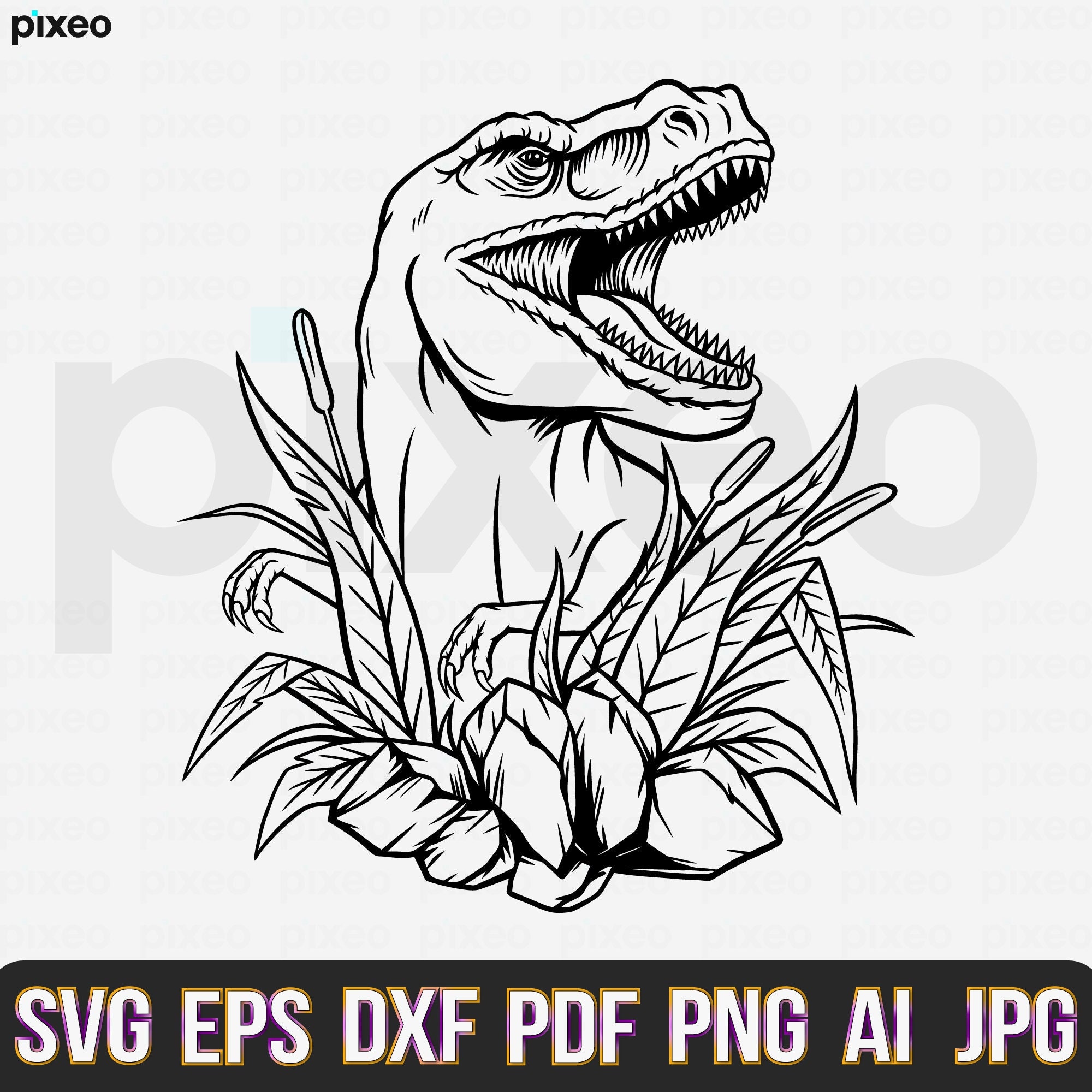 T Rex Svg Dinosaurio Svg Tyrannosaurus Rex Svg T rex - Etsy México