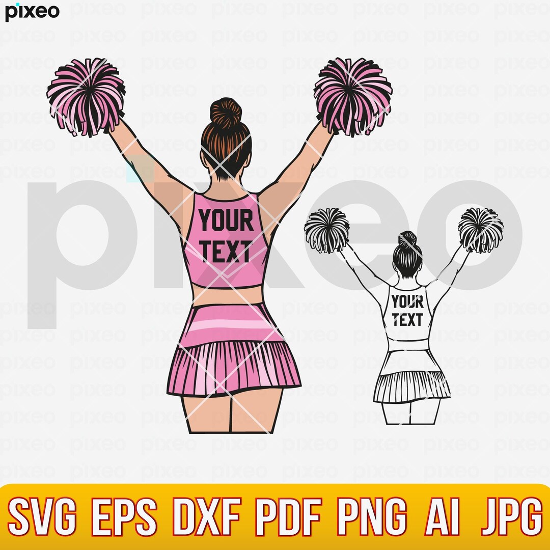 Cheerleader SVG: Personalized Cheer Team Design (digital Download) - Etsy