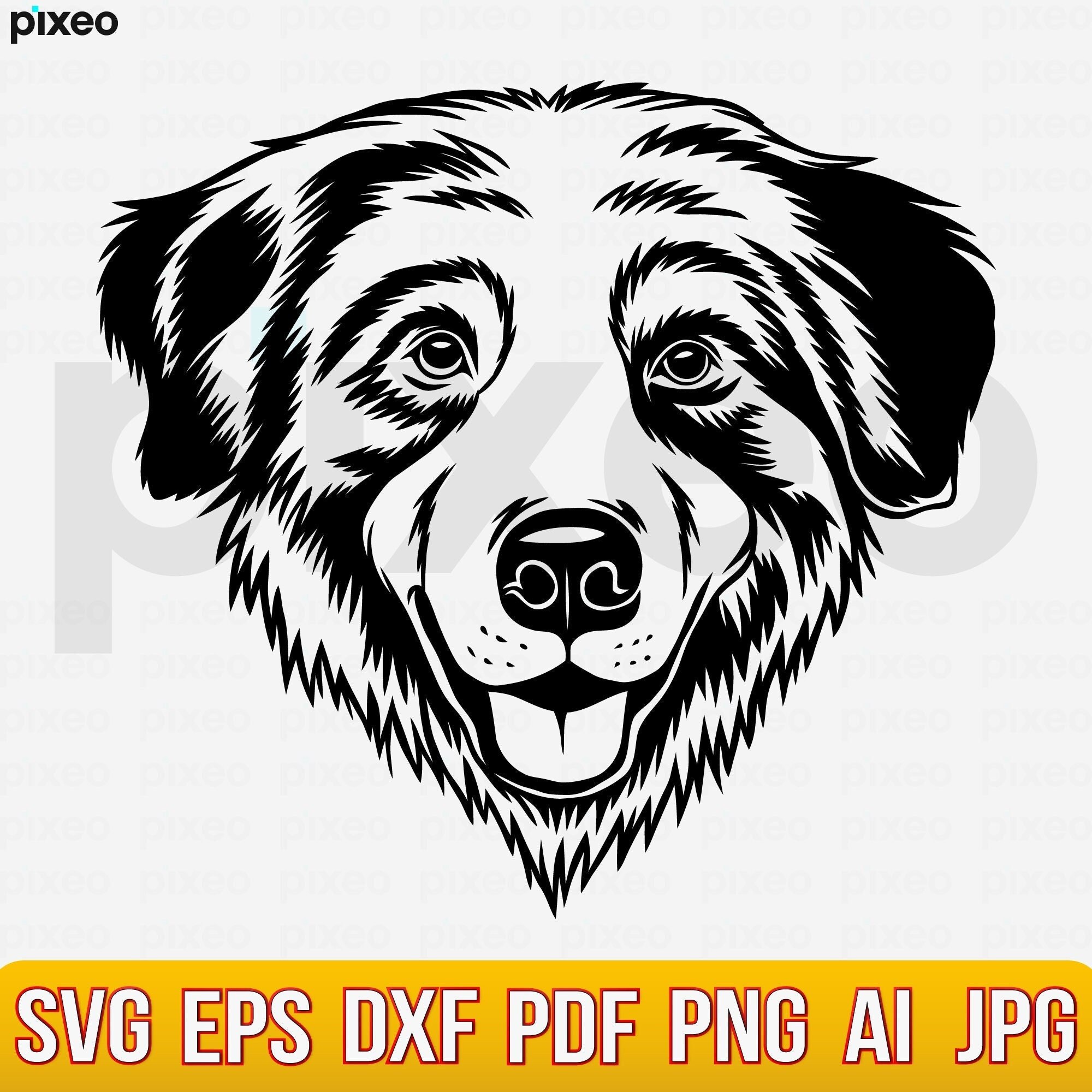 Australian Shepherd Svg Aussie Svg Aussie Clipart Dog Svg - Etsy Canada