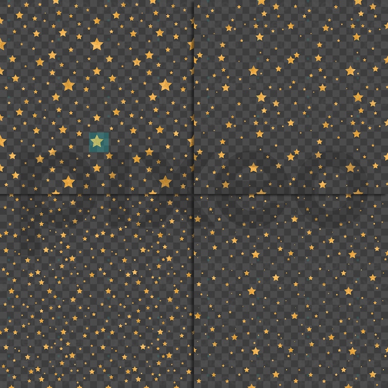 Gold Star Seamless Pattern Gold Star Digital Paper Star - Etsy