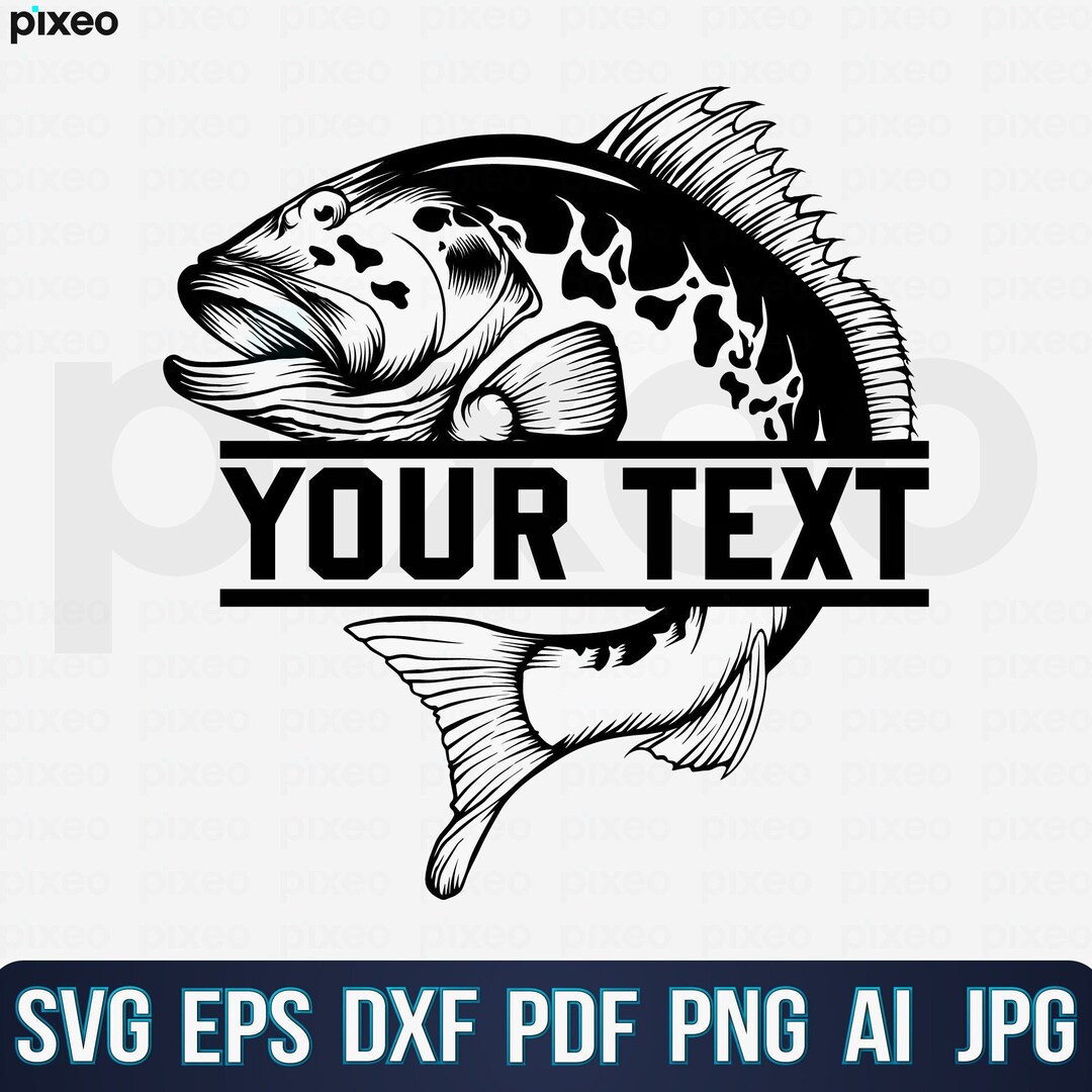 Grouper Fishing Svg, Fishing Svg, Grouper Fish Svg, Grouper Clipart ...