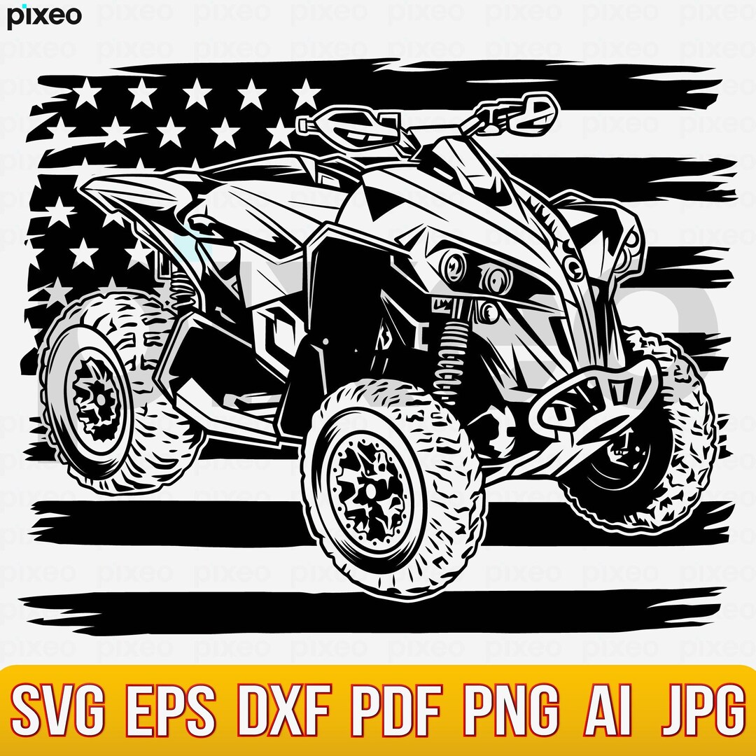 US 4 Wheeler Svg ATV Svg 4 Wheeler Svg Off-road Svg ATV - Etsy