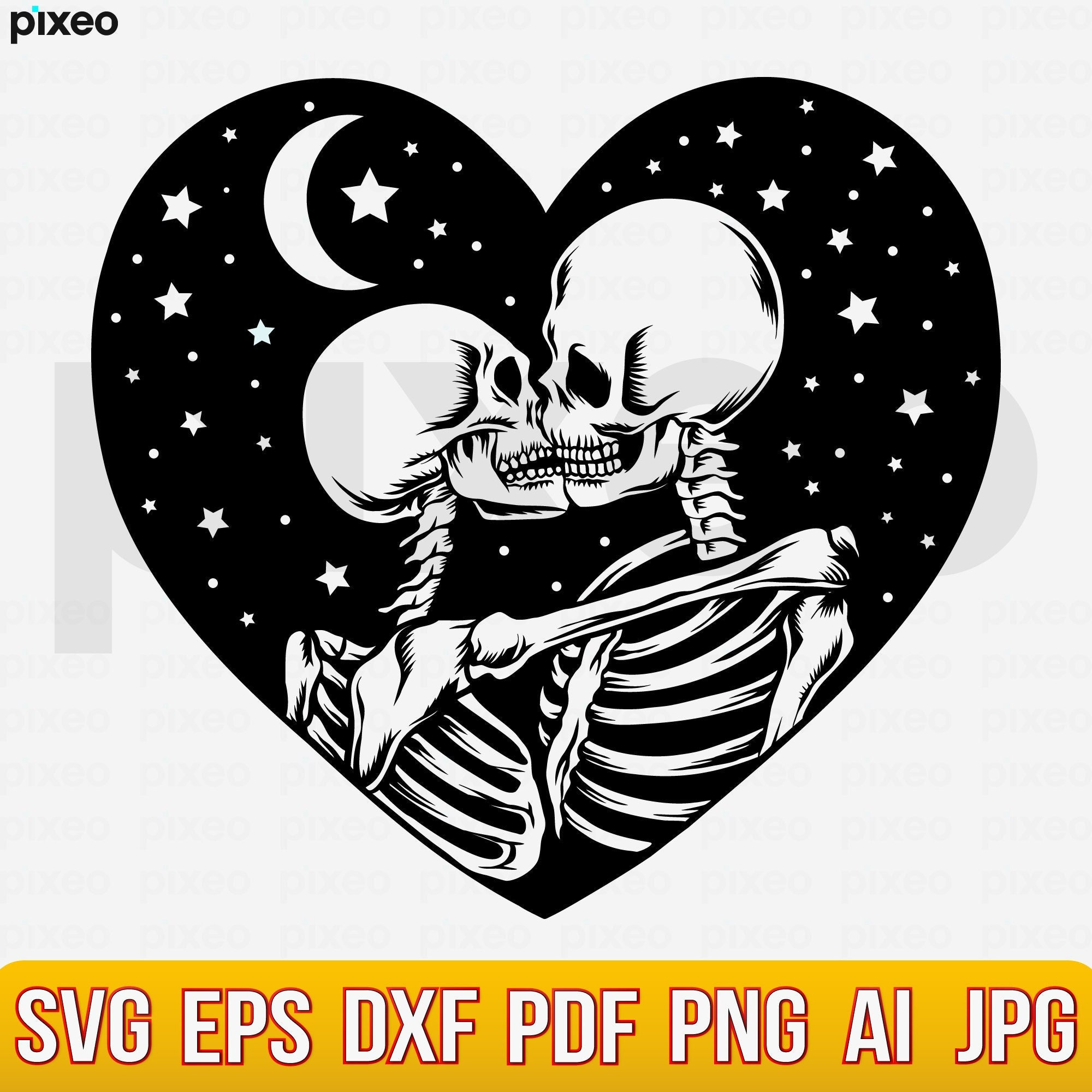 Skull Lovers Svg Skull Svg Dead Skeleton Love Svg Gothic - Etsy Canada
