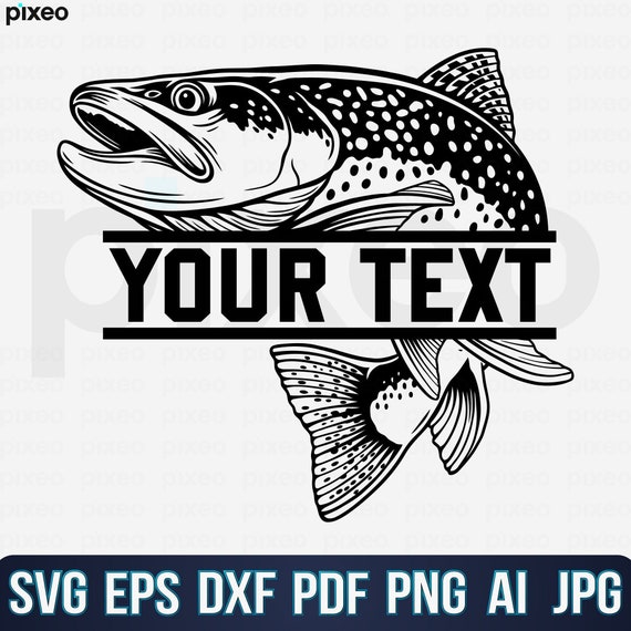 Trout Fishing Svg Trout Fish Svg Trout Svg Trout Fish | Etsy