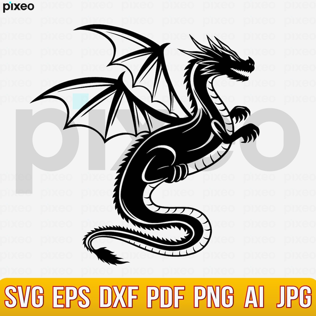 Dragon Svg, Dragon Name Svg, Magic Dragon Svg, Flying Dragon Svg ...