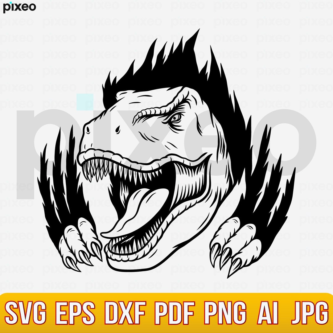 T Rex Svg, T Rex Scratch Svg, Dinosaur Svg, Tyrannosaurus Rex Svg, T ...