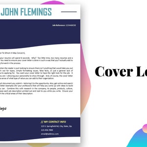 Resume Template, CV Template, Cover Letter Template, Professional ...