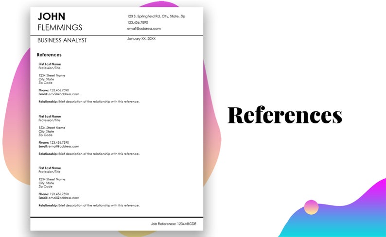 Resume Template, CV Template, Cover Letter Template, Professional ...