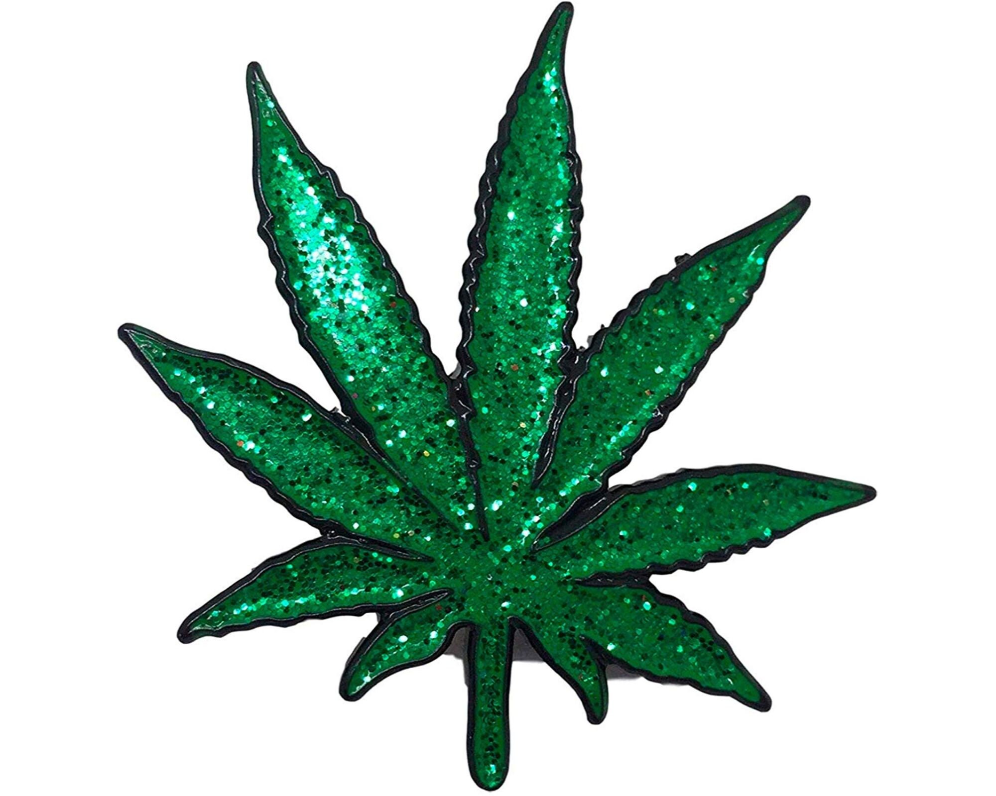 Stickeroonie Glittering Pot Leaf Enamel Lapel Pin 1.5 Inch - Etsy