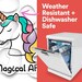 Stickeroonie Magical AF Unicorn Sticker: Funny Vinyl Decal for Laptop ...