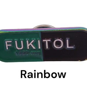 Fukitol Enamel Pin: Sarcastic Prescription Pill Gift - Etsy
