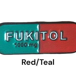 Fukitol Enamel Pin: Sarcastic Prescription Pill Gift - Etsy