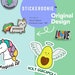 Stickeroonie Magical AF Unicorn Sticker: Funny Vinyl Decal for Laptop ...