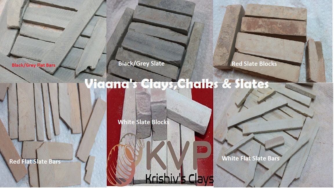 Sample Pack : Slate Blocks & Slate Bars total Weight 1.8 KG1800 GM - Etsy