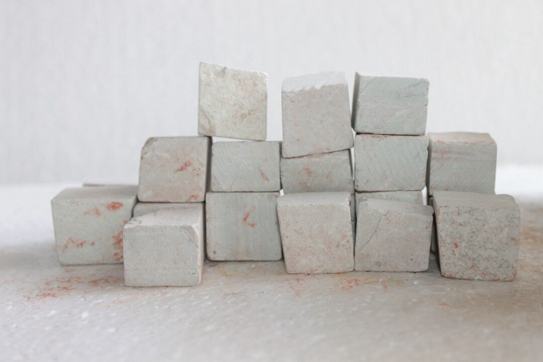 White Slate Cubes ---- New Item - Etsy