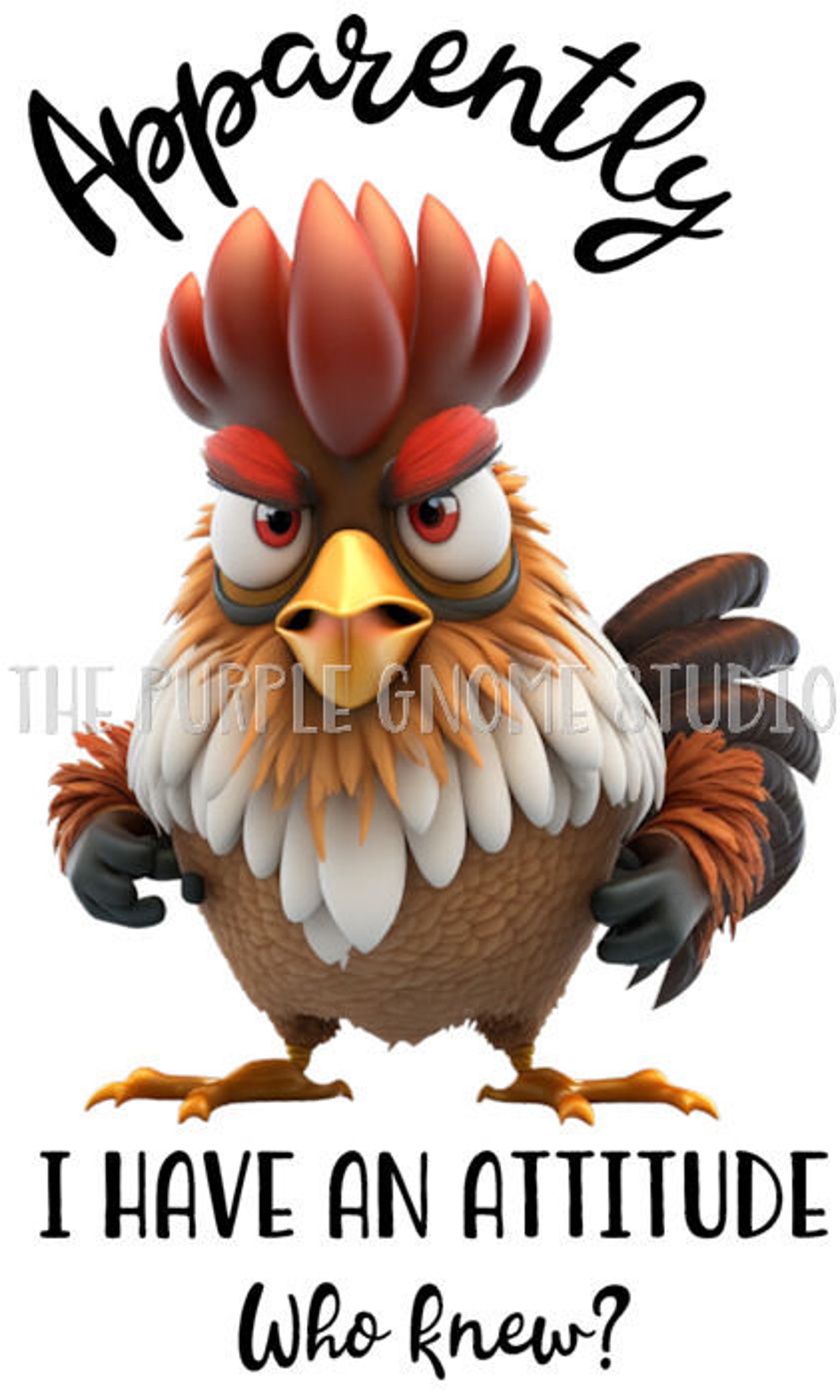 Apparently I Have an Attitude, Saying, PNG, PNG File, Sublimation File ...