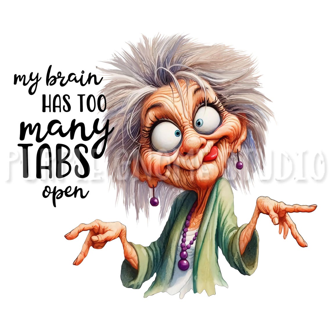 My Brain Has Too Many Tabs Open, PNG File, Digital File, Sublimation ...