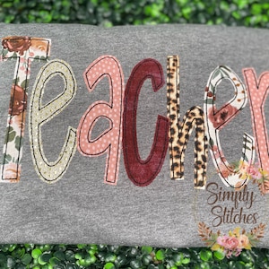 Grandmother/mama/mom/momma/name Applique Shirt or Raglan ~raggy Edge ...