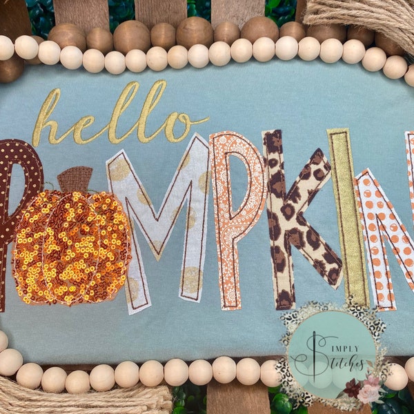 Fall Applique - Etsy