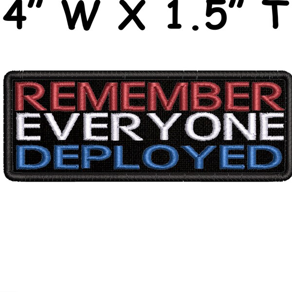 Remember Everyone Deployed Patch - Etsy Australia