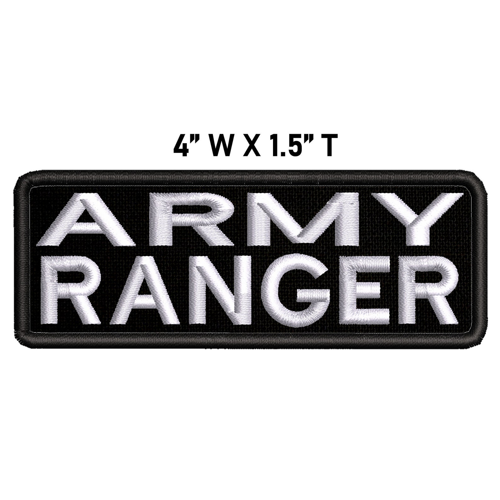 Army Ranger Embroidered Patch Iron-On/Sew-On Military Veteran | Etsy