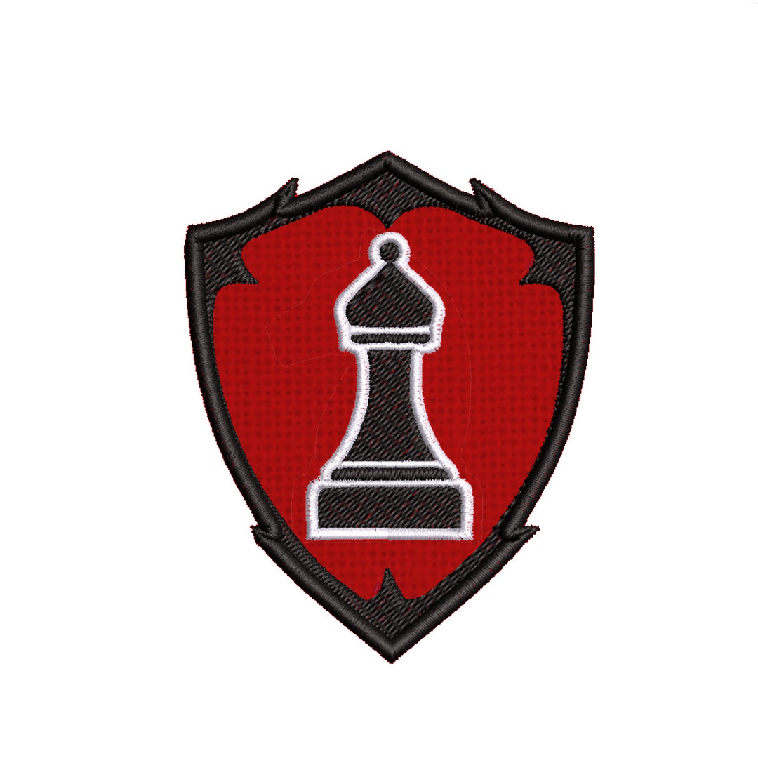 Black Bishop Chess Piece Embroidered Patch Iron-on/sew-on DIY Applique ...