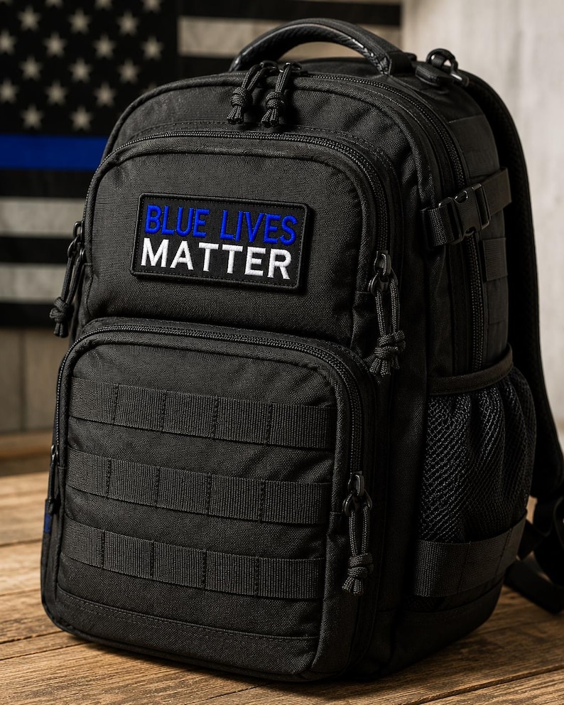 Blue Lives Matter Patch/iron-on Patch/law Enforcement Support Gift ...