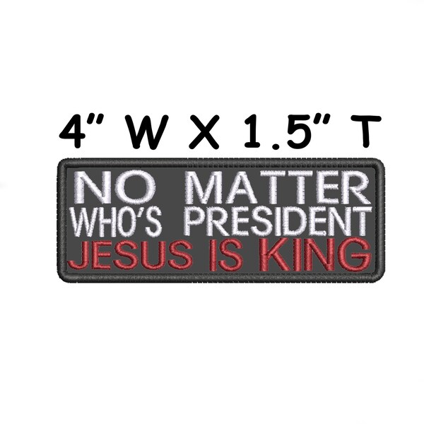Jesus is King Patch - Etsy