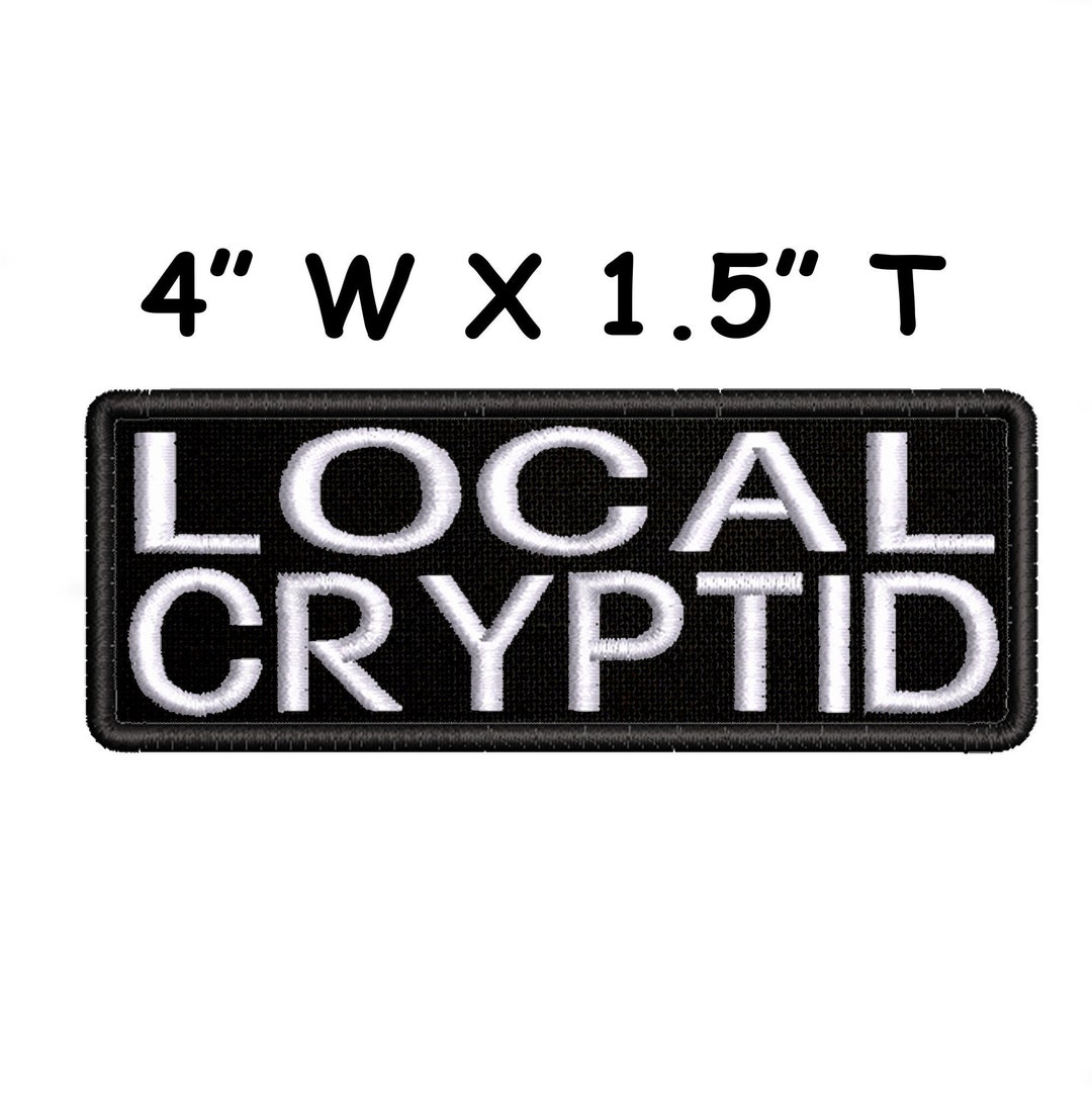 Local Cryptid Patch 4 Embroidered DIY Iron-on Custom Applique Vest ...