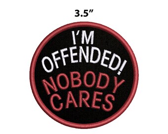 Nobody Cares Patch - Etsy