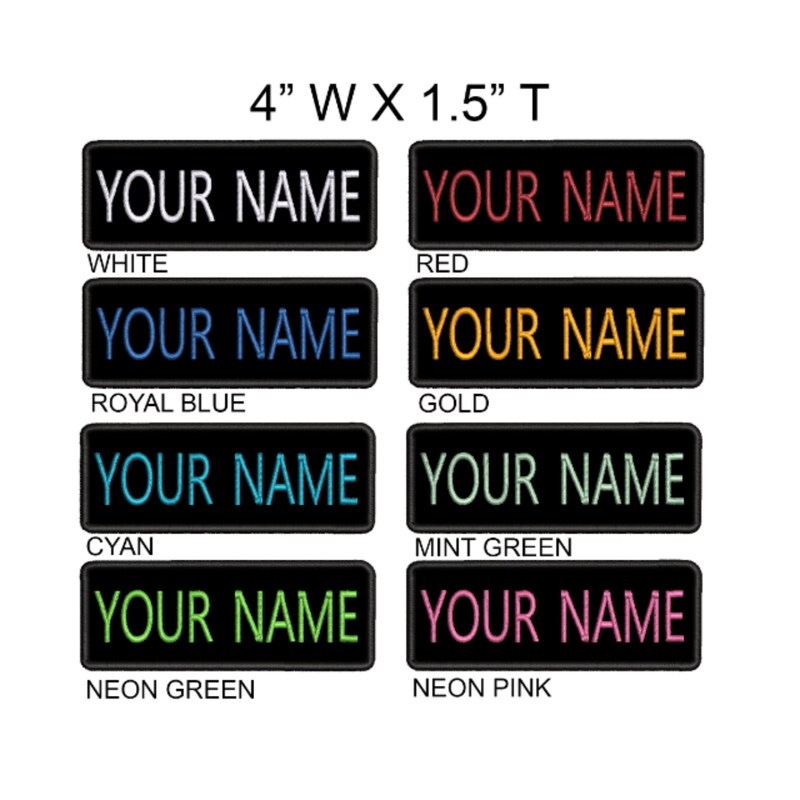 Velcro Name Tag - Etsy