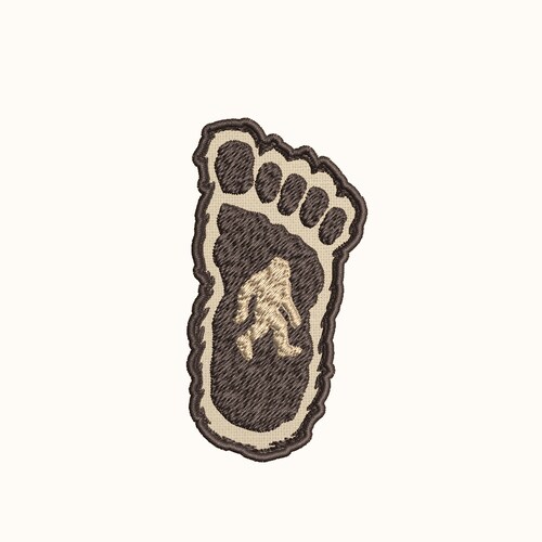 Bigfoot Embroidered Patch - Etsy