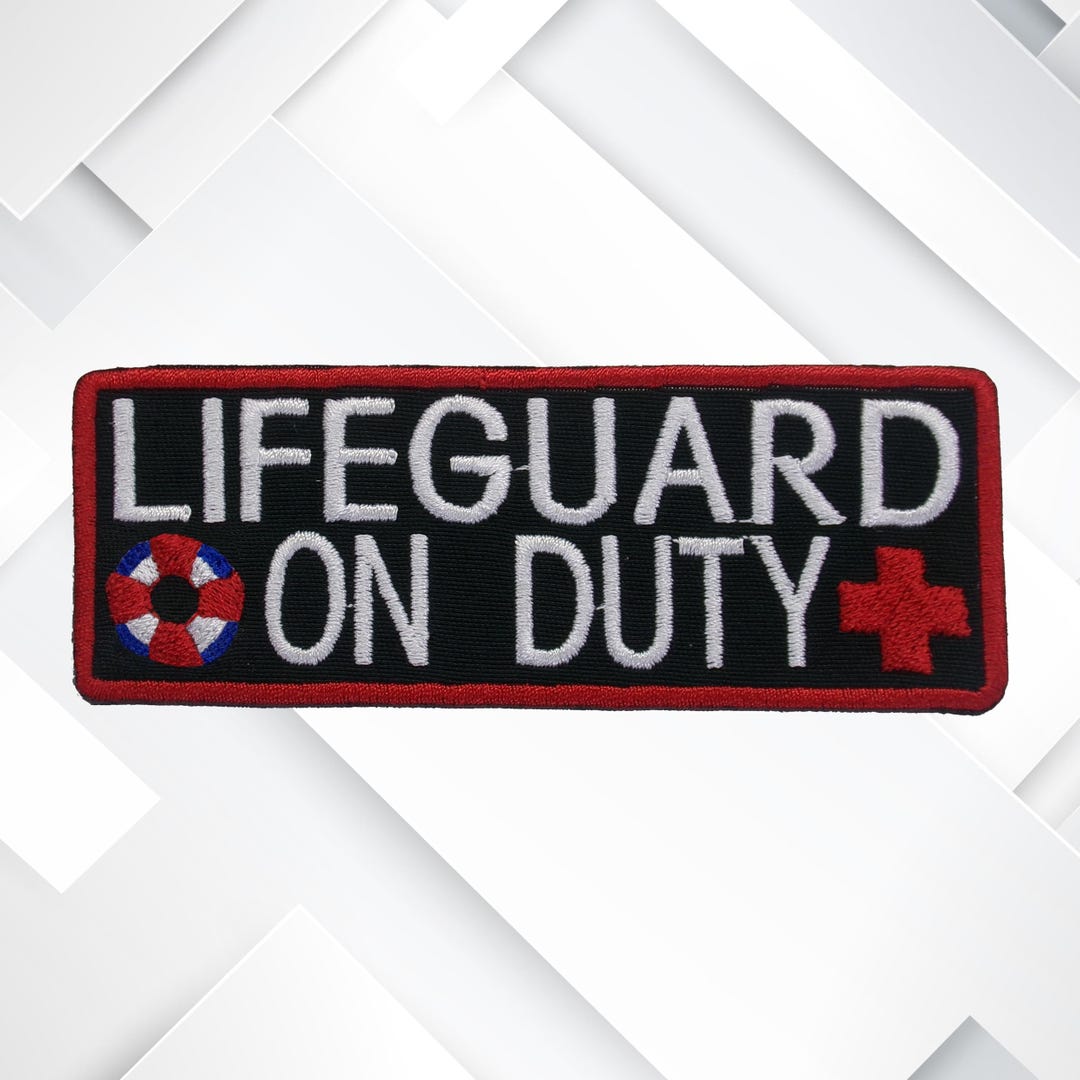 Iron-on Lifeguard on Duty Patch/embroidered Applique for Vest & Jacket ...
