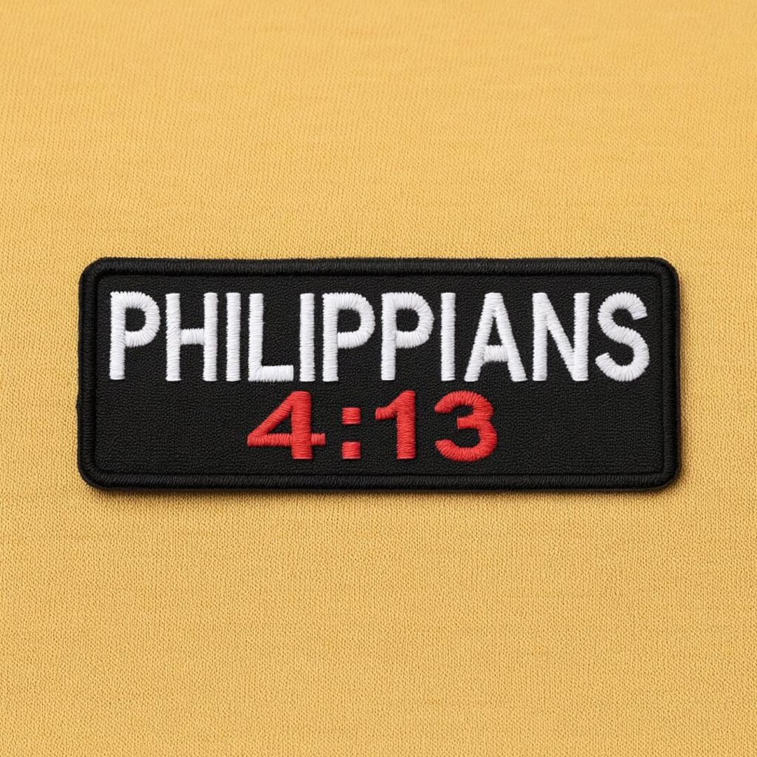 Philippians 4:13 Patch/bible Verse Patch/iron-on Patch//religious/faith ...