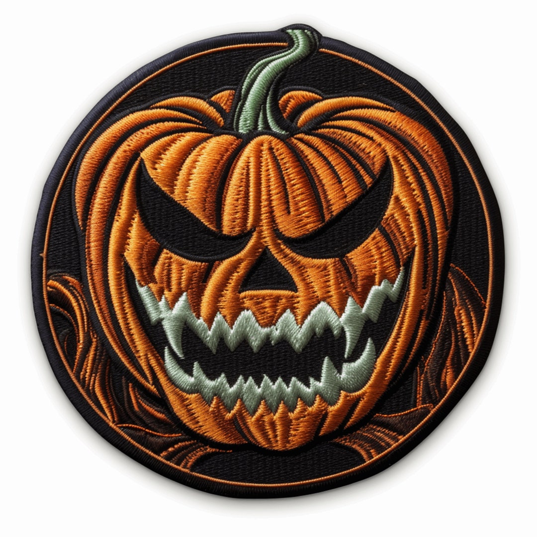 Jack-o-lantern Patch Embroidered DIY Iron-on/sew-on Custom Applique ...