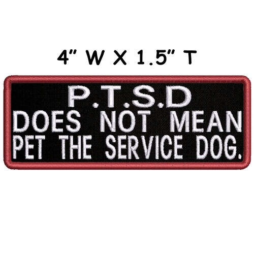 Funny Service Dog Patch - Etsy