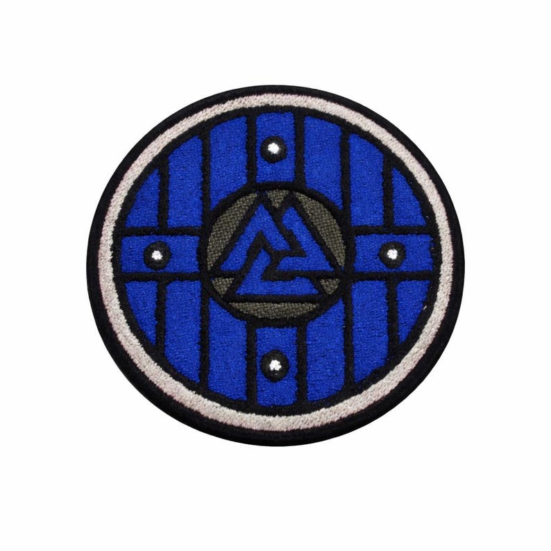 Viking Shield Patch/iron-on Patch/valknut Crest/thor Odin Norse Myths ...
