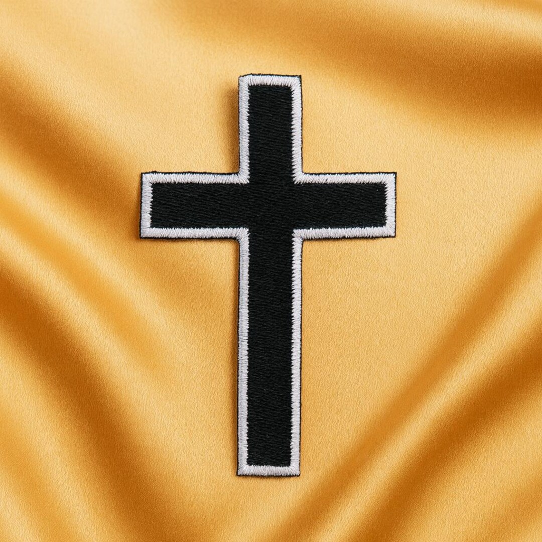 Christian Cross Patch/iron-on Patch/religious Faith Gift/biker Vest ...