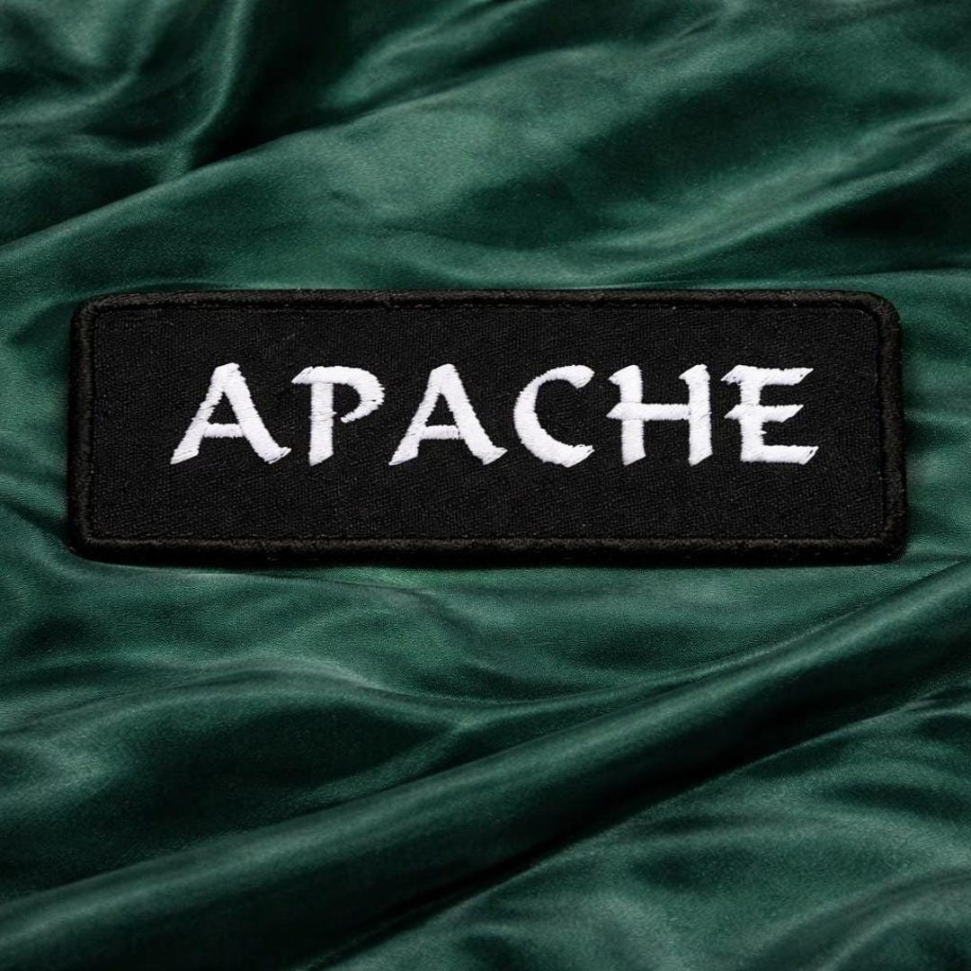 Apache Patch/iron-on Patch/biker Vest, MC, Motorcycle Gear/embroidered ...