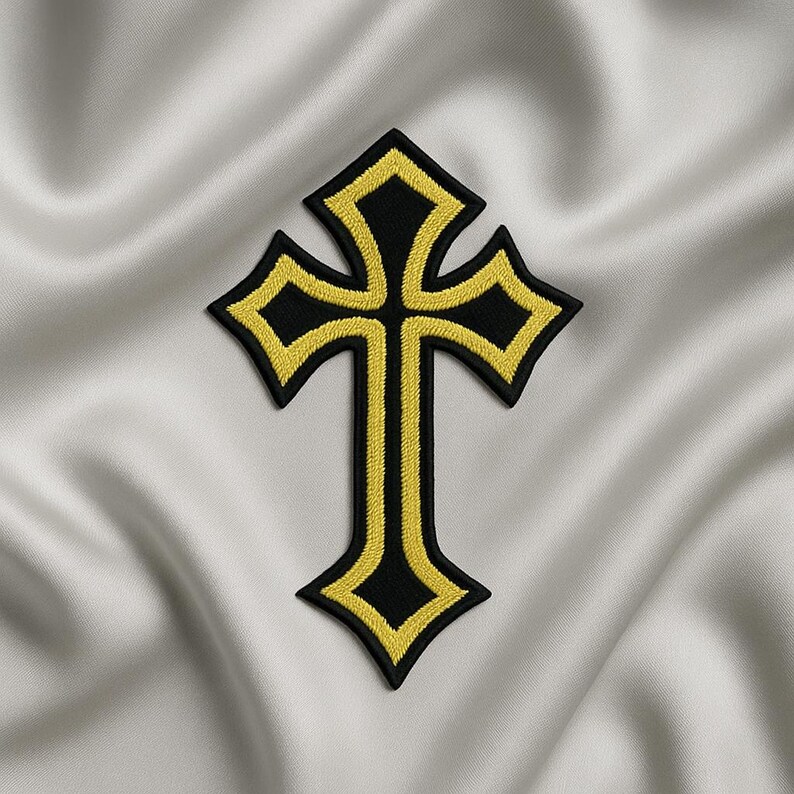 Ornate Christian Cross Patch/iron-on Patch/religious Patches ...