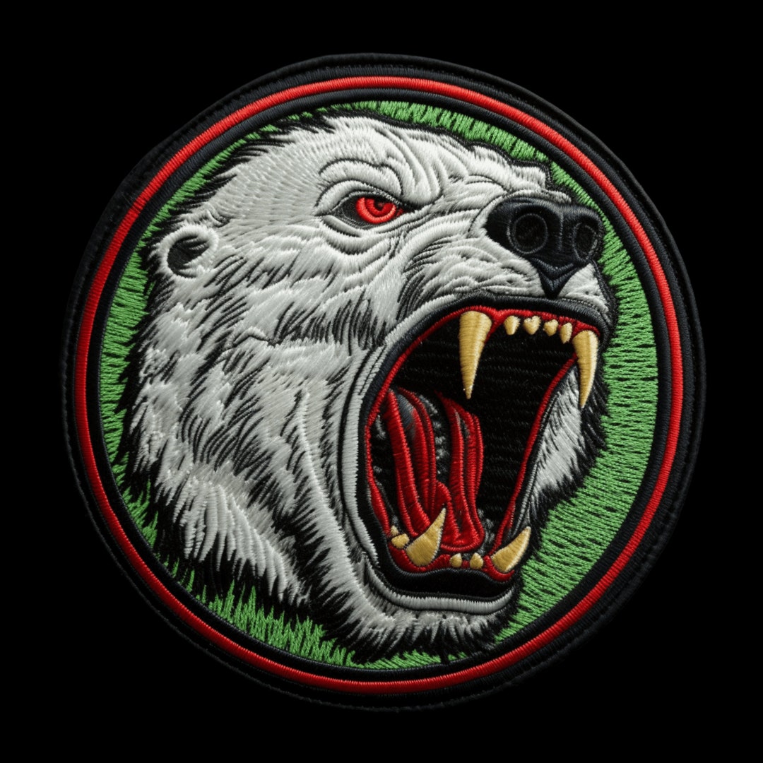 Polar Bear Patch Embroidered DIY Iron-on/sew-on Custom - Etsy