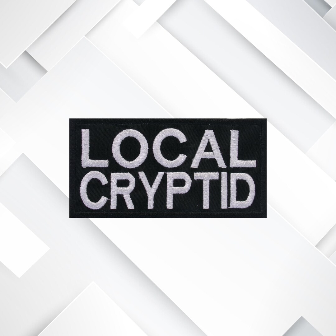 Local Cryptid Patch 4" Embroidered DIY Iron-on Custom Applique Vest ...