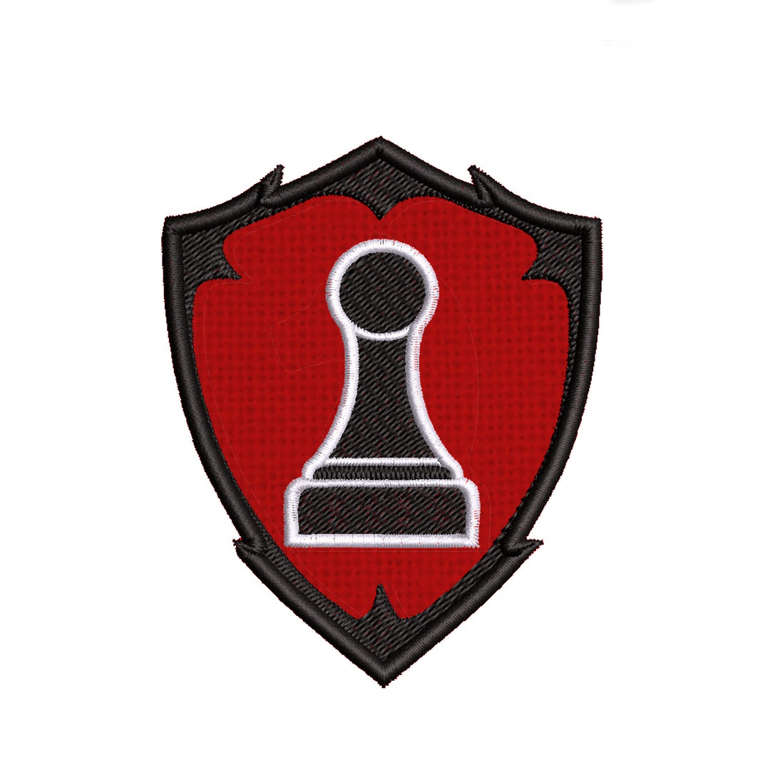 Black Pawn Chess Piece Embroidered Patch Iron-on/sew-on DIY Applique ...
