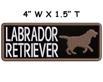 Chocolate Lab Patch - Etsy