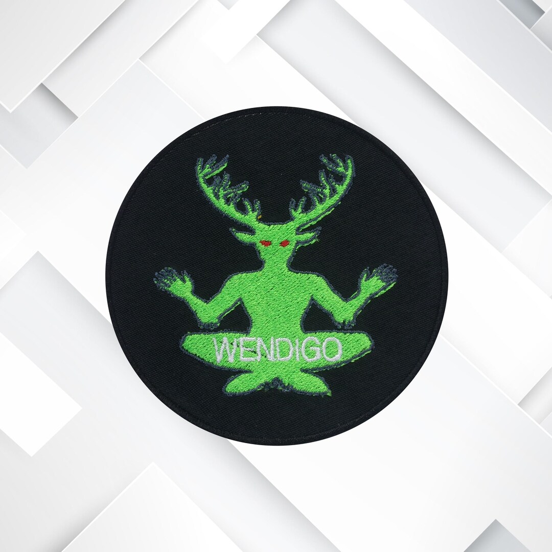 Wendigo – Embroidered Iron-on/sew-on/hook Horror Patch for Jackets, Vests, Costumes, Clothing ...