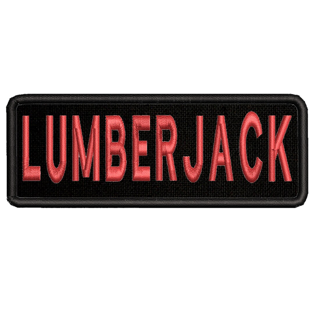 Lumberjack Embroidered Patch Iron / Sew-on Decorative Biker Badge ...