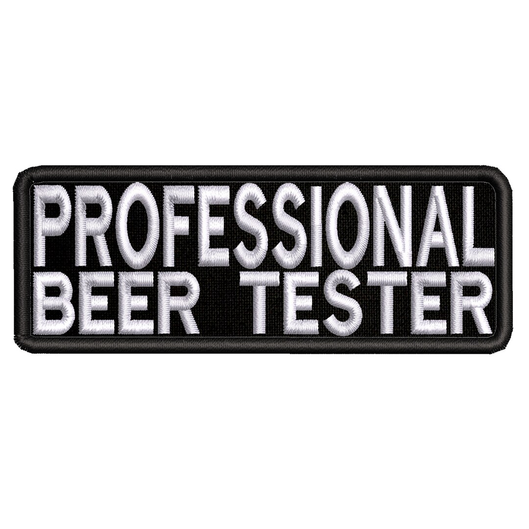 Professional Beer Tester Embroidered Patch Iron-on / Sew-on Decorative ...