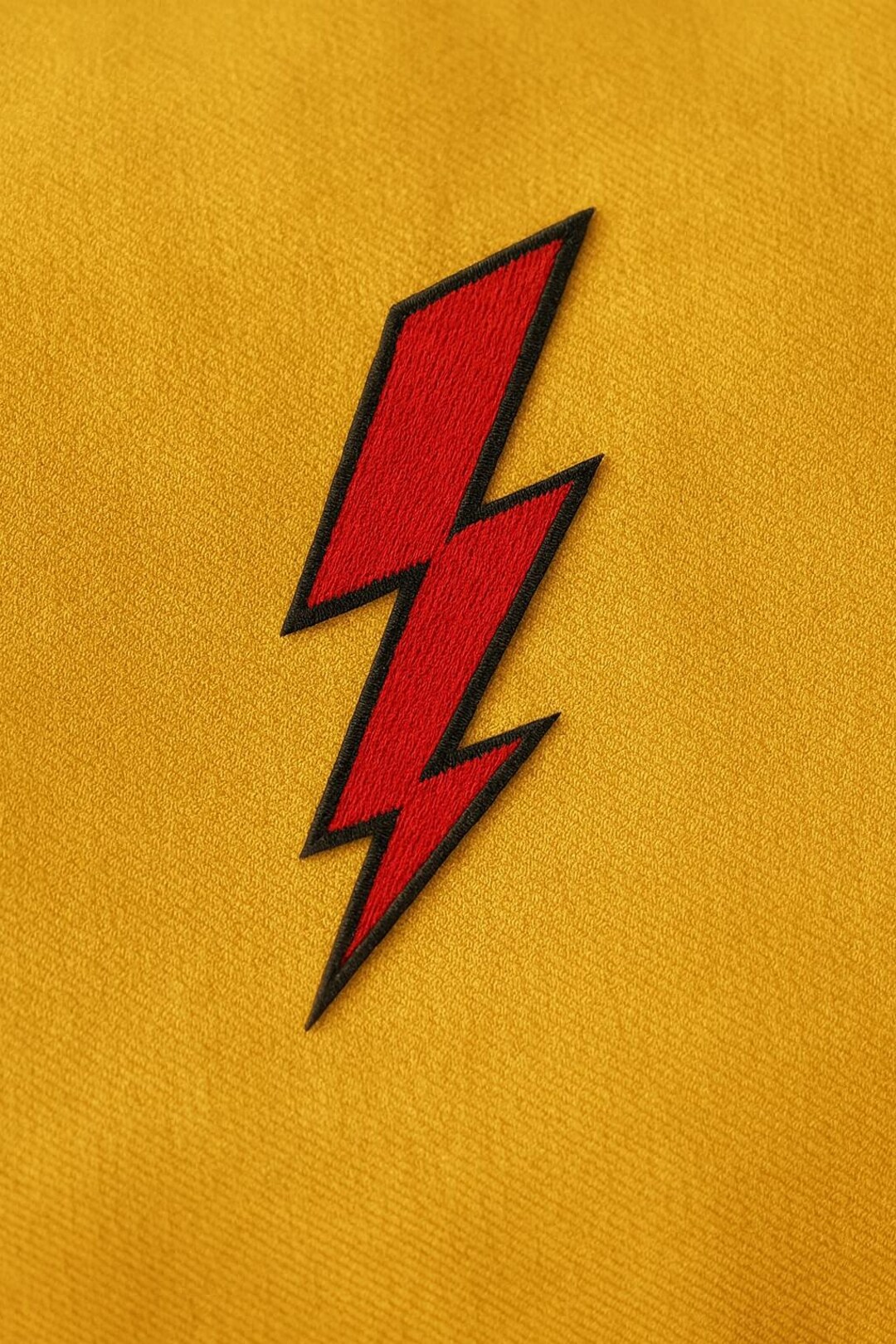 Iron on Lightning Bolt Patch Embroidered Red Thunderbolt Appliqué for ...
