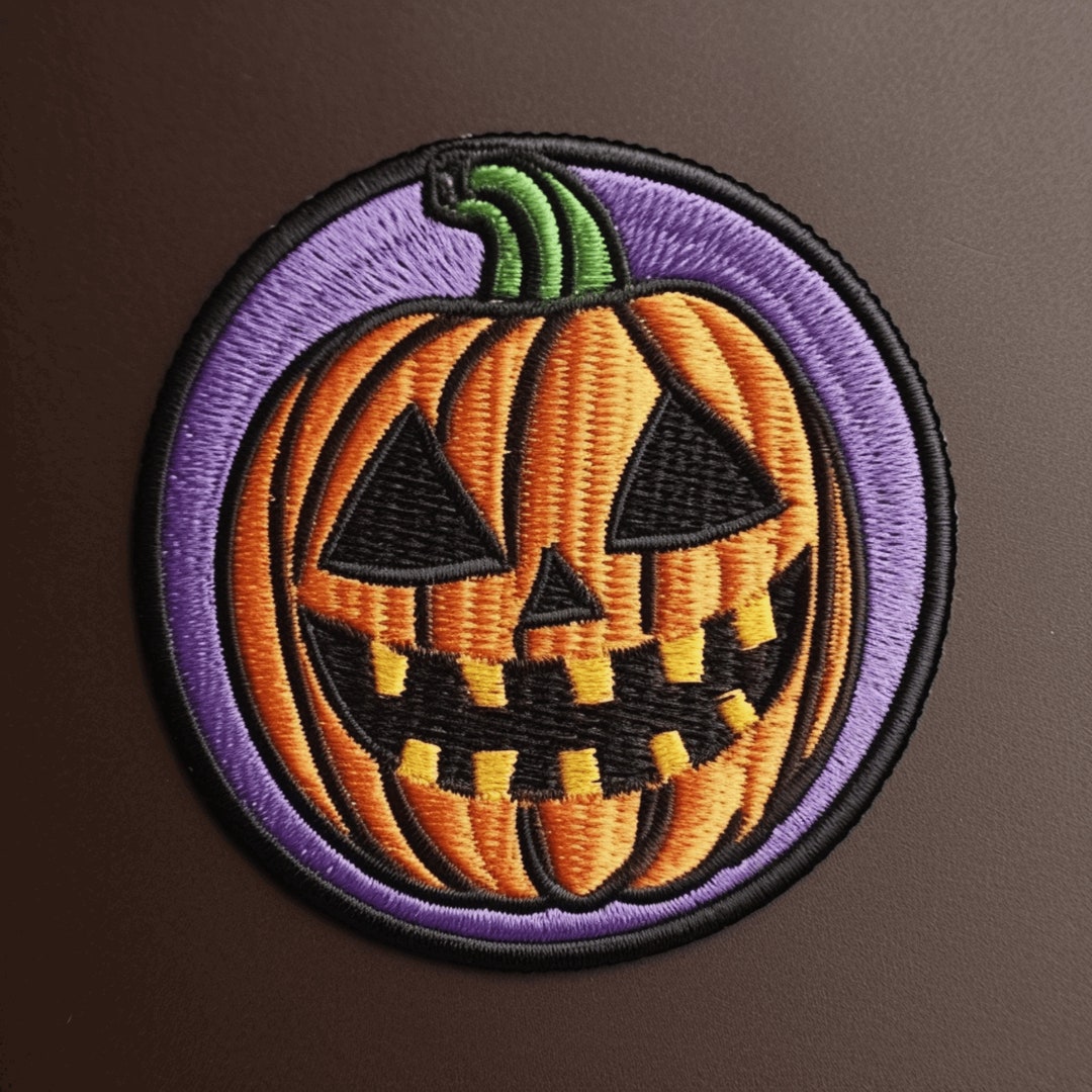 Jack O' Lantern Patch Embroidered DIY Iron-on/sew-on Custom Applique ...